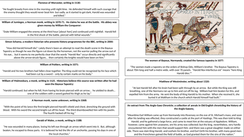 The Bayeux Tapestry: Interpretations of 1066 | Teaching Resources