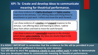 NEW AQA GCSE DRAMA Component 2 ( devising) initial powerpoints with ...