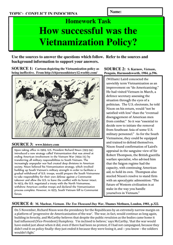 How successful was the Vietnamization Policy? | Teaching Resources