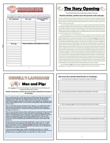 Animal Farm Comprehension Activities Booklet! | Teaching Resources