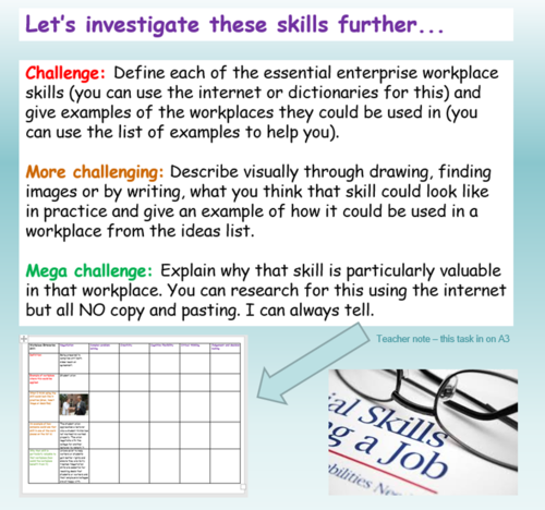 Careers - Work skills | Teaching Resources