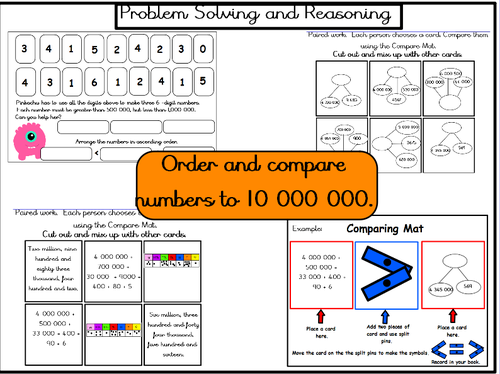Year 6 Place Value Pack - Resources to help cover Week 1 and 2 Planning ...
