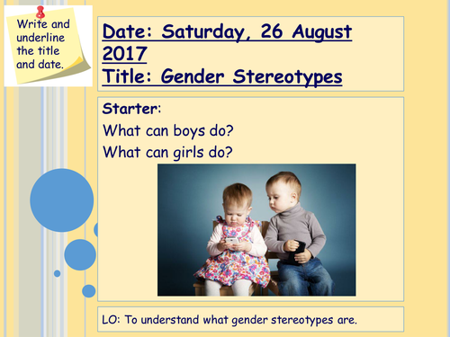 Gender Stereotypes | Teaching Resources