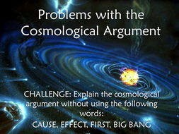 Problems with the Cosmological First Cause Argument | Teaching Resources