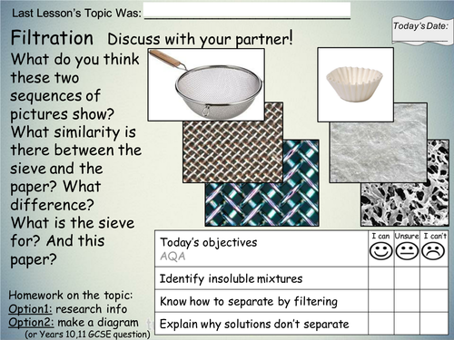 Science AQA whole lesson presentation (pptx+pdf) for KS3 chemical ...