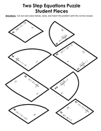 Solving Equations Valentine's Day Math Two Step Equations Puzzle ...