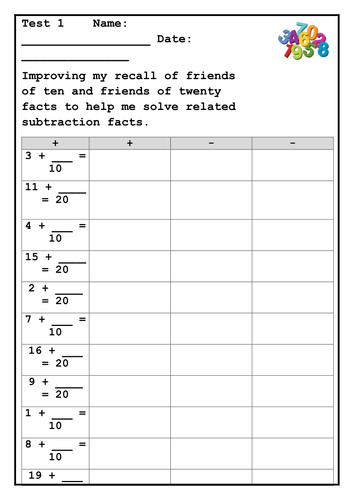 Maths Goal - Addition and Subtraction (Related Facts) | Teaching Resources