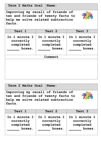 Maths Goal - Addition and Subtraction (Related Facts) | Teaching Resources