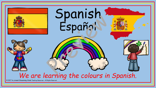 Spanish Colours Lesson and resources | Teaching Resources