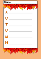 KS1 & 2 Autumn Acrostic poetry templates. | Teaching Resources