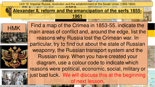 Alexander II and the emancipation of the Serfs. Imperial Russia ...
