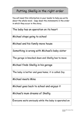 ‘Skellig’: Year 6 Scheme of Work | Teaching Resources