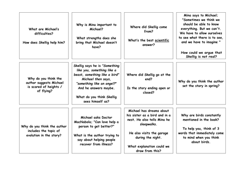 ‘Skellig’: Year 6 Scheme of Work | Teaching Resources
