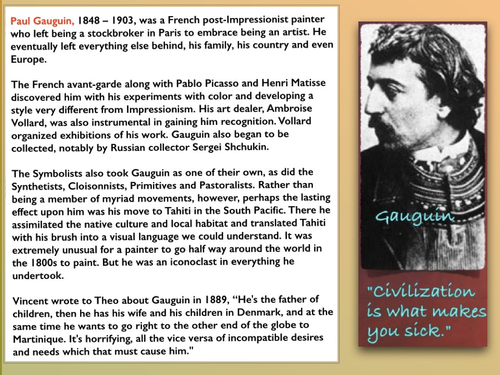 Paul Gauguin - Art History - Post Impression Symbolism - 212 Slides ...