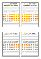 Emoji Exit Ticket - self assessment of lesson | Teaching Resources