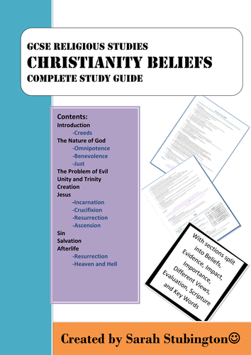 FULL Study Guide - Religious Studies Christian Beliefs - 39 pages ...