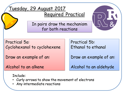 New AQA AS Required practical 5- Prepare an organic compounds ...