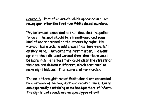 Jack the Ripper | Teaching Resources