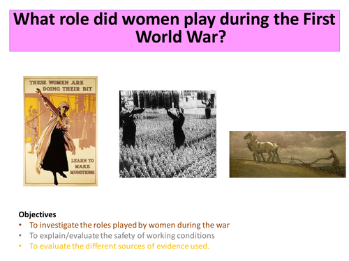 First World War Unit of Work | Teaching Resources