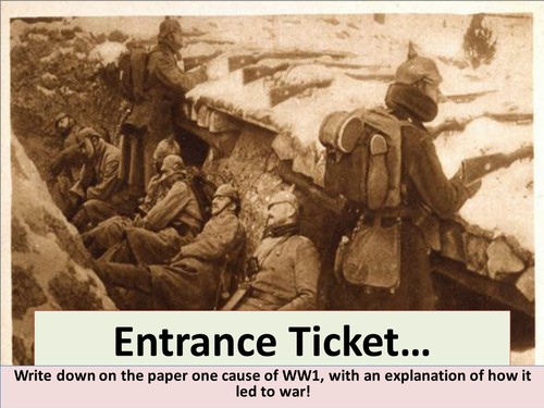 First World War Unit of Work | Teaching Resources