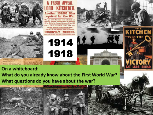 First World War Unit of Work | Teaching Resources