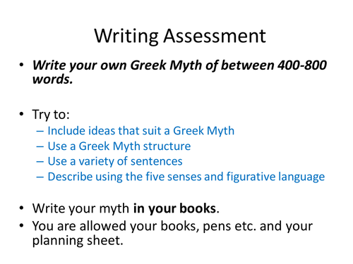 Greek Myths SOW - Grammar Focus | Teaching Resources