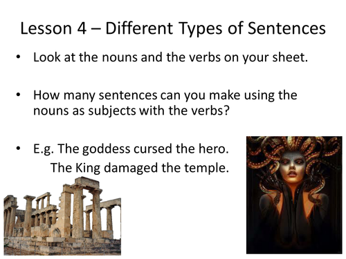 Greek Myths SOW - Grammar Focus | Teaching Resources