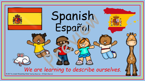 Spanish lesson and resources - Describing myself | Teaching Resources
