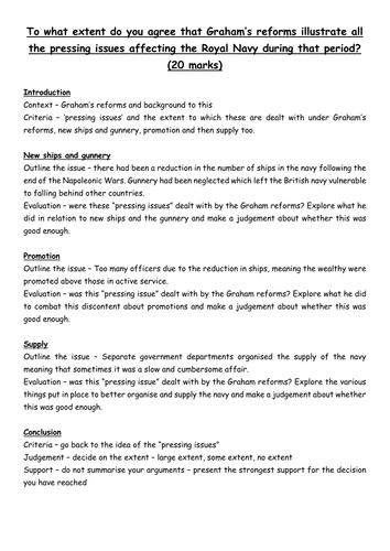 The British experience of warfare - Breadth 1 (changes in organising ...