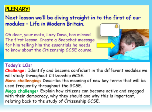 Citizenship GCSE Introduction AQA | Teaching Resources