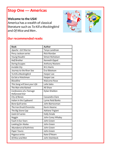 Around the World Reading Challenge - Promoting a Love of Reading at Key ...