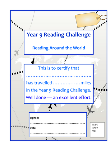Around the World Reading Challenge - Promoting a Love of Reading at Key ...