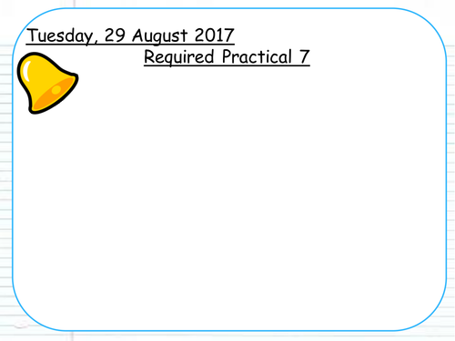 New Aqa A2 Required Practical 7 Measuring The Rate Of A Reaction