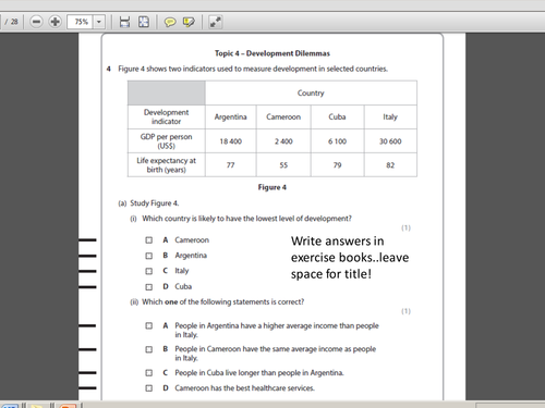 OCR A Geography 9-1 Paper 2 SoW People of the Planet | Teaching Resources