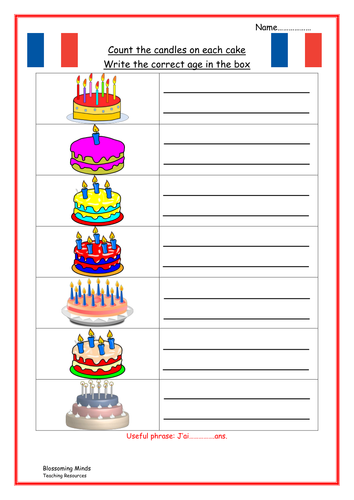 French lesson and resources - How old am I? | Teaching Resources