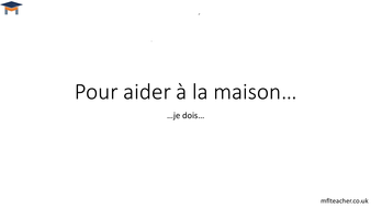 French - Household chores presentation | Teaching Resources