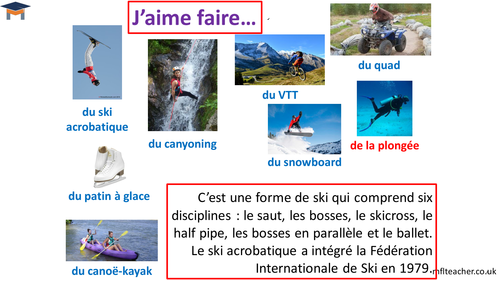 French - Winter & summer sports | Teaching Resources