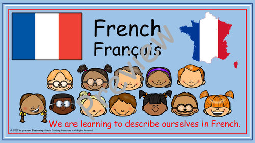 French lesson and resources - Describing myself | Teaching Resources