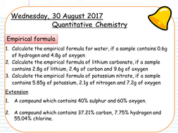 New AQA GCSE trilogy/chemistry- reacting masses and calculating ...