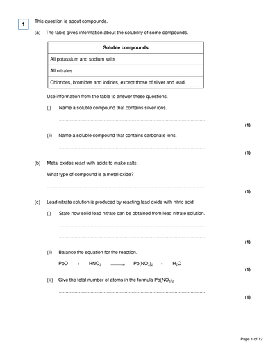 New AQA GCSE trilogy/chemistry- acids/bases- neutralisation | Teaching ...