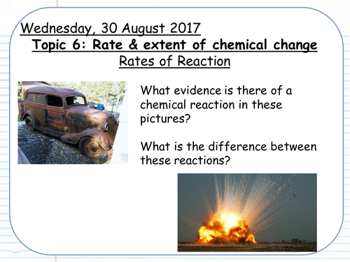 New AQA GCSE trilogy/chemistry- rates of reaction | Teaching Resources