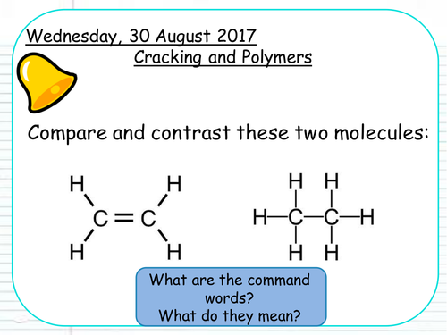 New AQA GCSE trilogy/chemistry- polymers | Teaching Resources