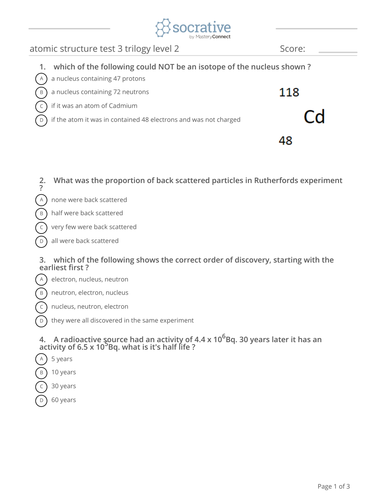 AQA physics GCSE 9 -1 style multiple choice revision questions for ...