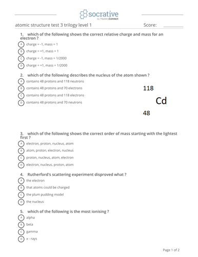 AQA physics GCSE 9 -1 style multiple choice revision questions for ...