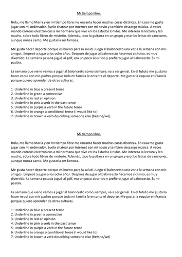 Mi tiempo libre: Lesson bundle on free time topic in Spanish KS3/4 ...