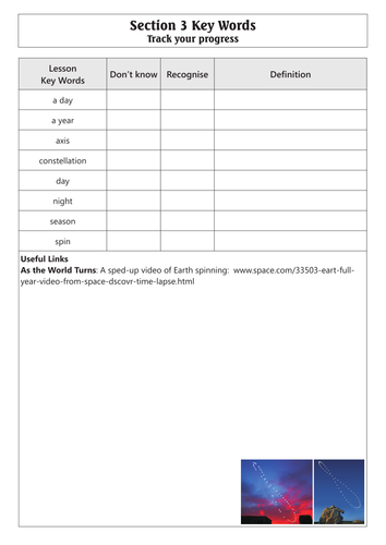 Space, Solar system, The Moon, The Earth lesson workbooks | Teaching ...