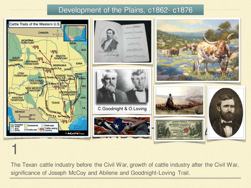 GCSE History American West in 1800s. The cattle industry. Part 1 ...