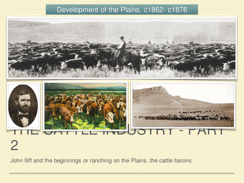 GCSE History of American West in 1800s. The cattle industry. Part 2 ...