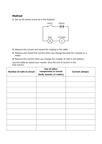 Circuits and current - complete lesson (KS3) | Teaching Resources Circuits and current - complete lesson (KS3) | Teaching Resources