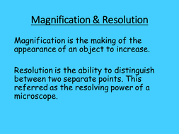 Magnification & resolution | Teaching Resources